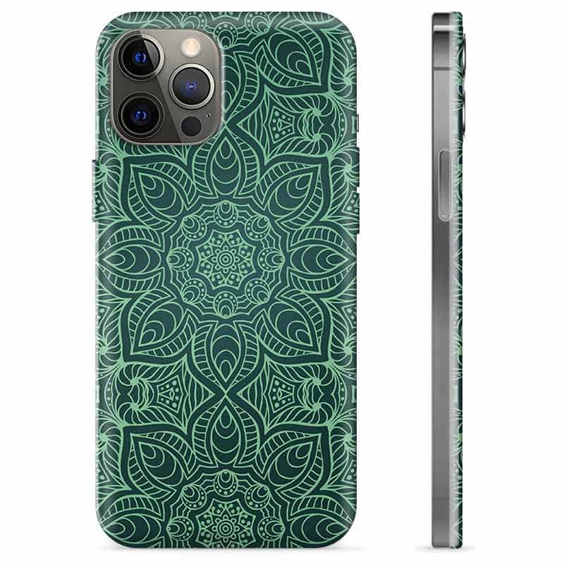 iPhone 12 Pro Max TPU Case - Green Mandala