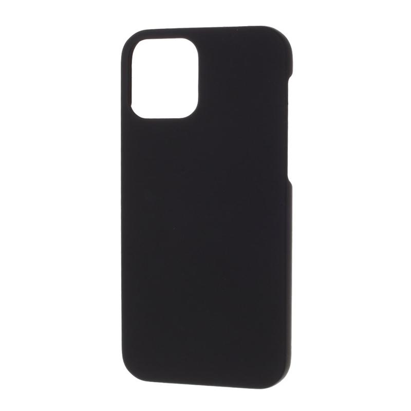 iPhone 12 Rubberized Plastic Case - Black