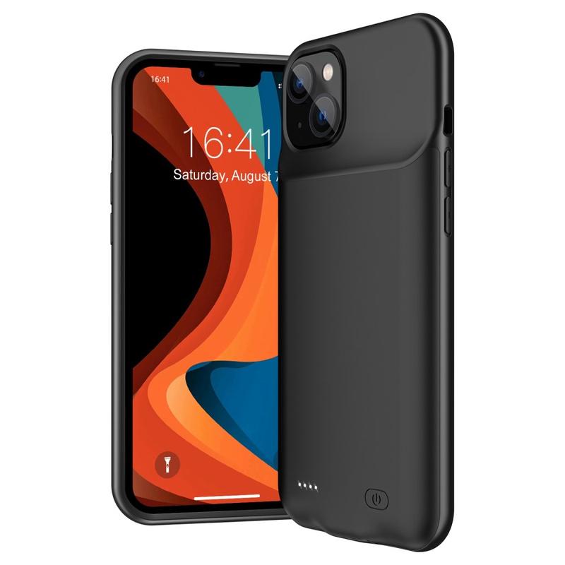 iPhone 14 Plus Backup Battery Case - 8500mAh - Black