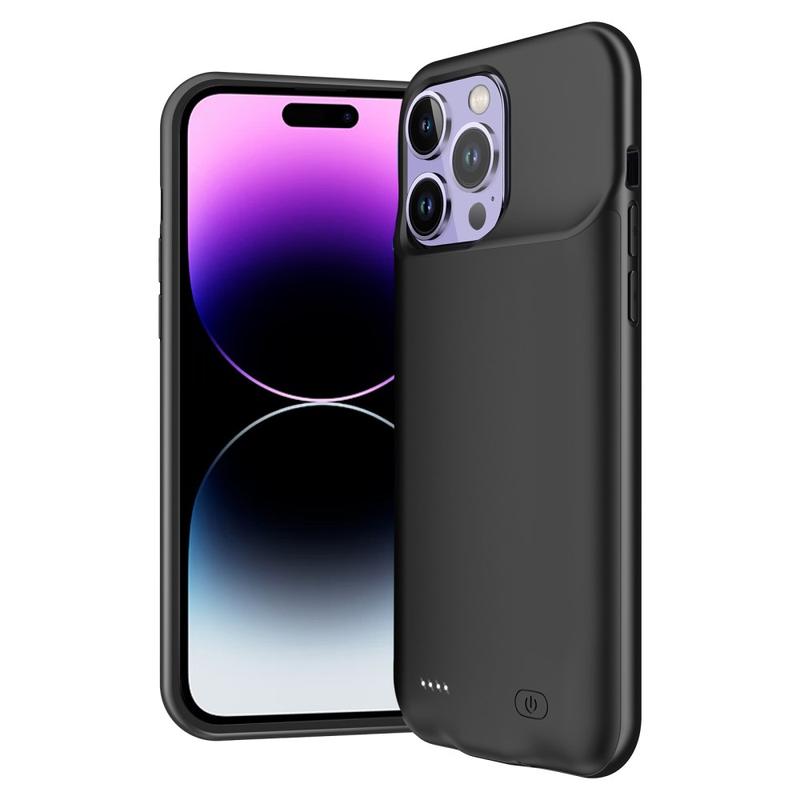 iPhone 14 Pro Backup Battery Case - 8500mAh - Black