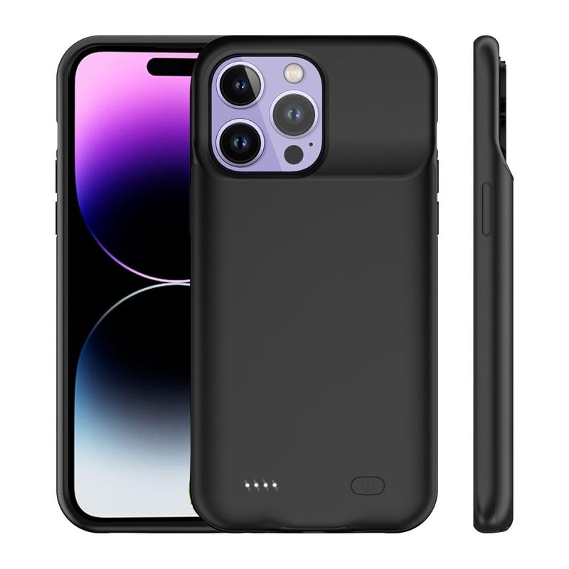 iPhone 14 Pro Backup Battery Case - 8500mAh - Black