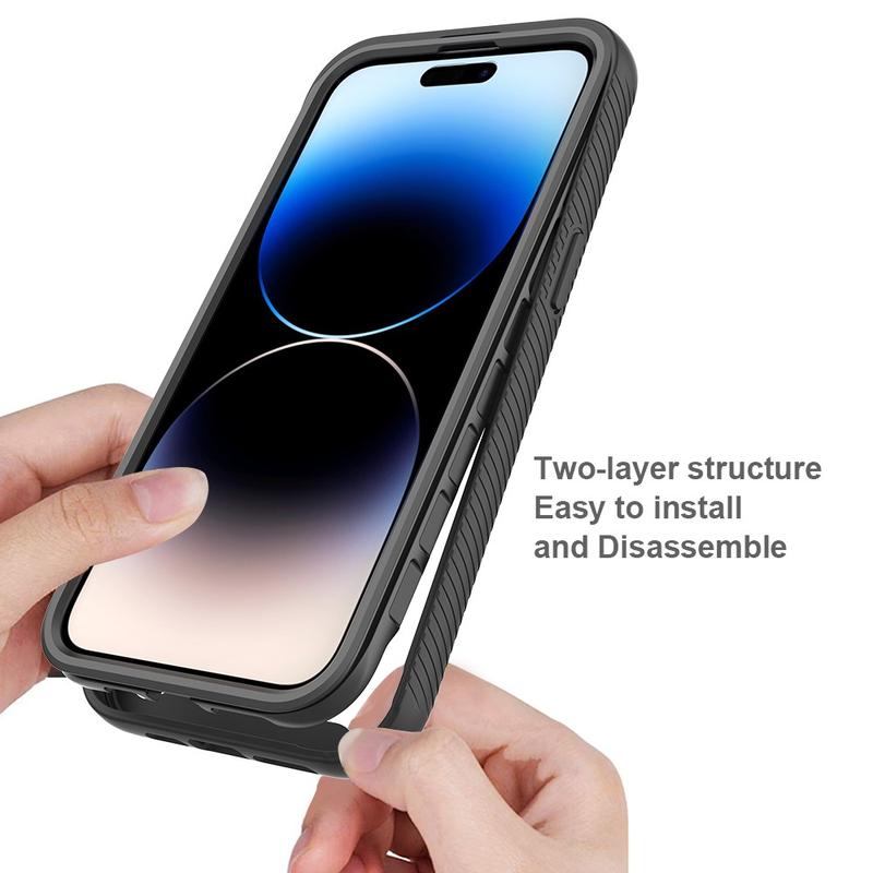 iPhone 15 Pro 360 Protection Series Case - Black / Clear