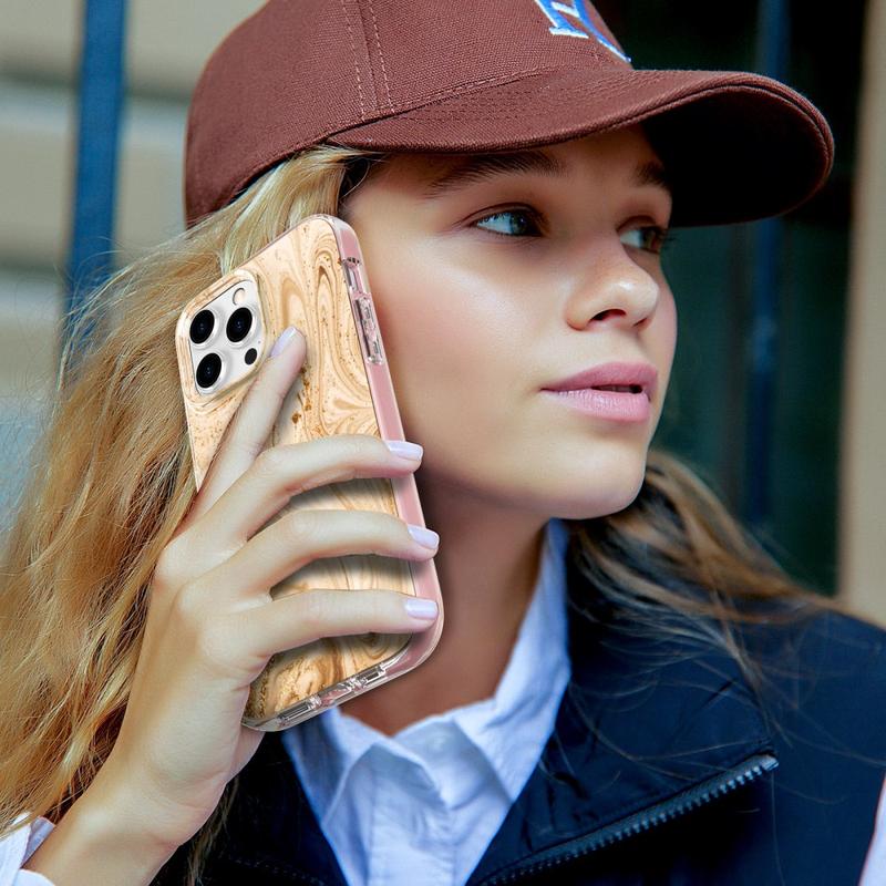 iPhone 15 Pro Max Ahastyle WE13 360 Protection Hybrid Case - Gold Marble