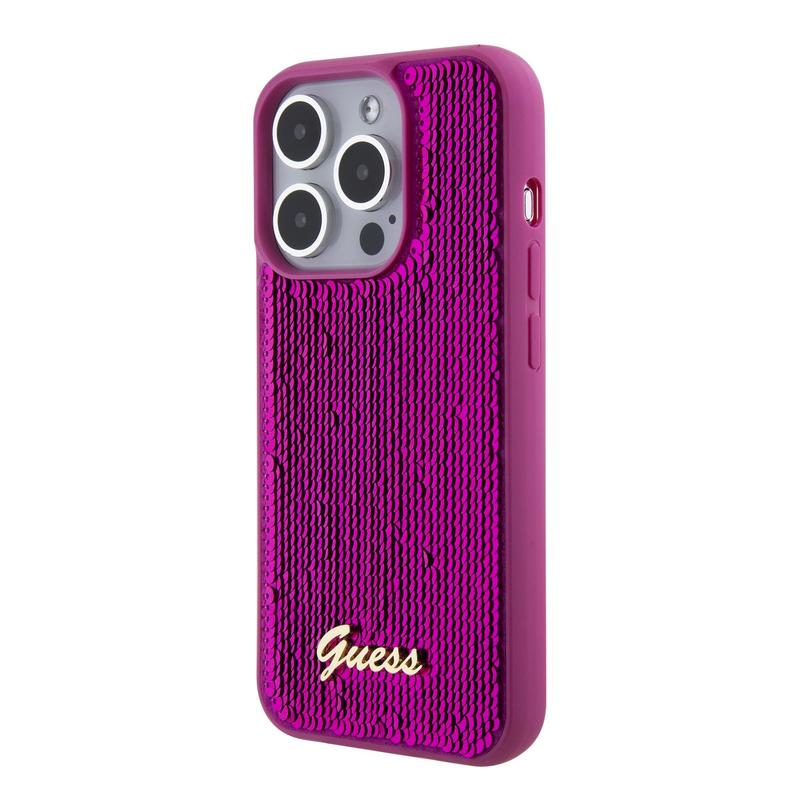 iPhone 15 Pro Max Guess Sequin Script Logo Case