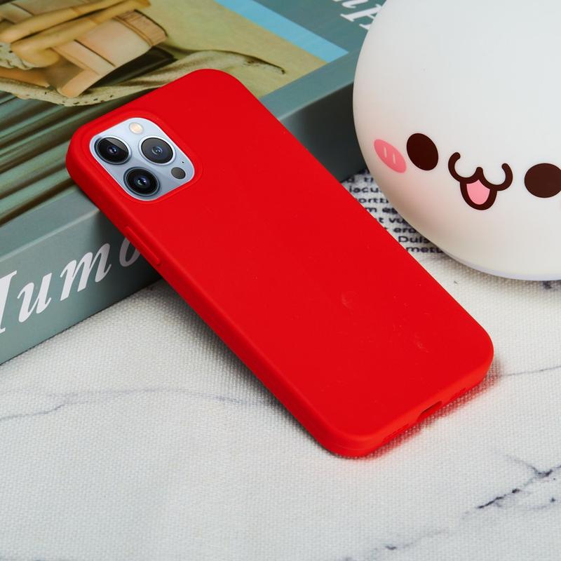 iPhone 15 Pro Max Liquid Silicone Case - Red