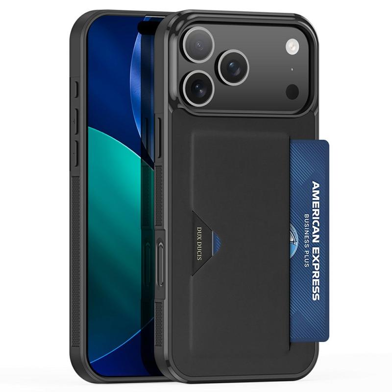 iPhone 17 Pro Max Dux Ducis Pocard Case with Card Holder - Black