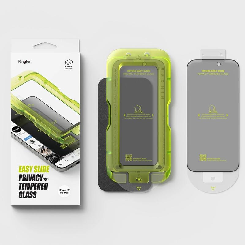 iPhone 17 Pro Ringke Easy Slide Privacy Tempered Glass Screen Protector ...
