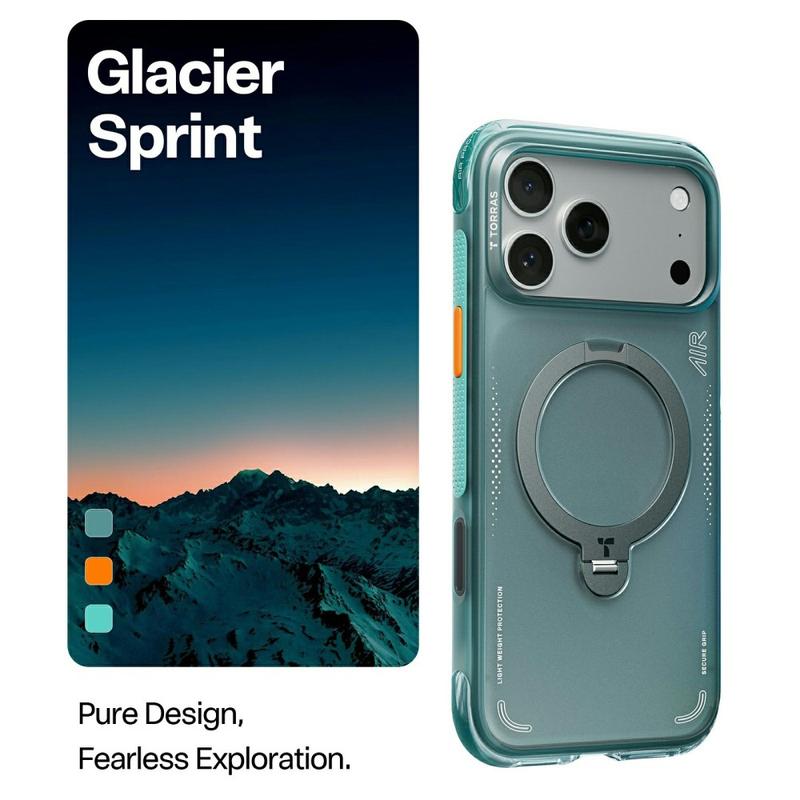 iPhone 17 Pro Torras Ostand Q3 Air MagSafe Case - Green