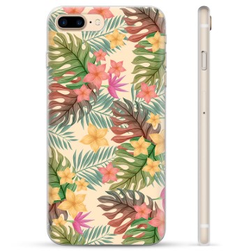 iPhone 7 Plus/ iPhone 8 Plus TPU Case - Pink Flowers