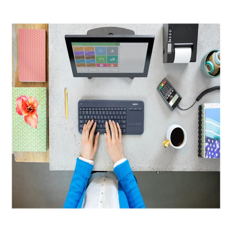 Logitech K400 Plus Wireless Keyboard Danish/Finnish/Norwegian/Swedish