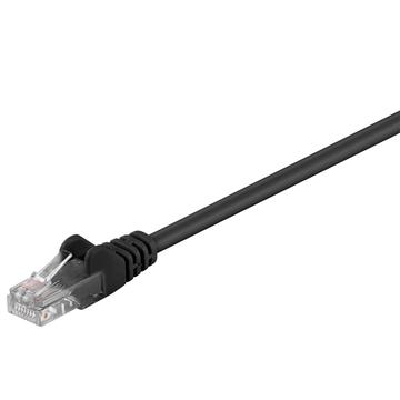Goobay RJ45 U/UTP CAT 5e Network Cable - 15m - Black