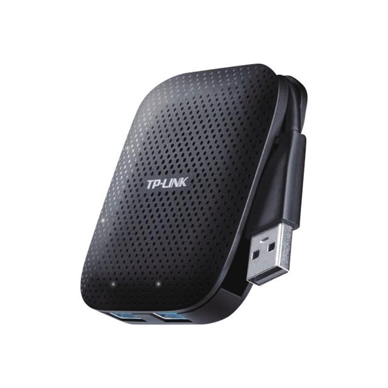 TP-Link UH400 USB 3.0 4-Port Portable Hub - Black