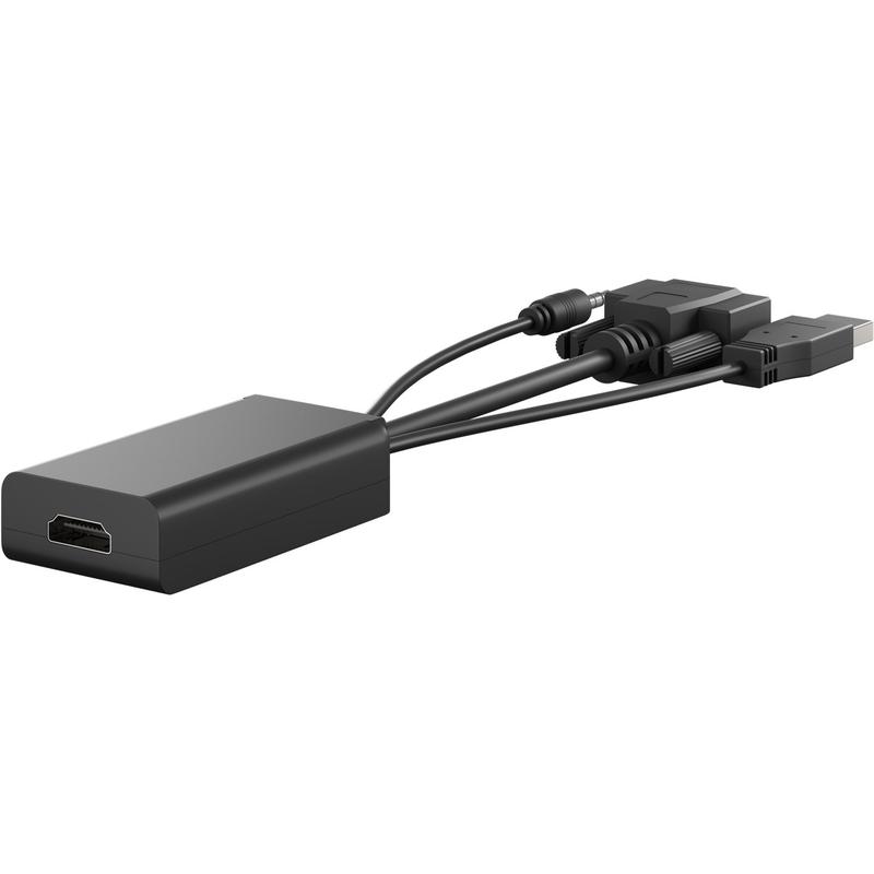 Goobay VGA with AUX / HDMI Adapter - Black