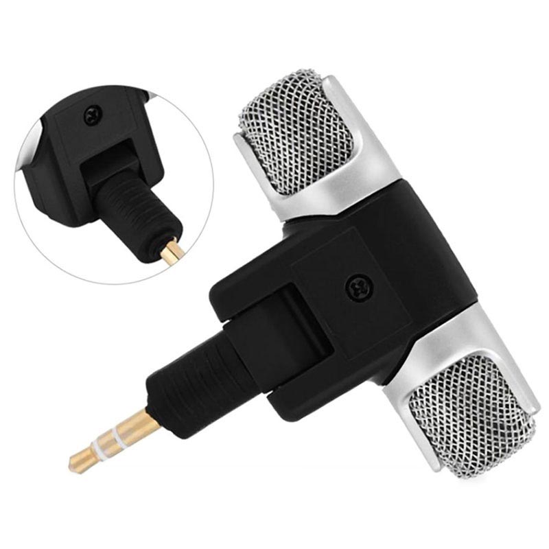 Mini Portable Microphone for Smartphones and Tablets - 3.5mm